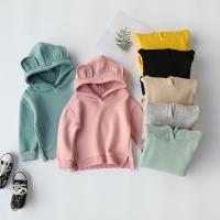 China Beige 12kg 95cm Children'S Sports Shirts Boys Men'S Long Sleeve Pullover Solid Color for sale