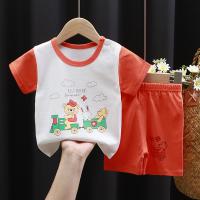 China 43in 110CM Yellow White Short Sleeve Top Sun Shirt For Boys Pure Cotton for sale