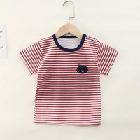 China 1.3m  Children'S Sports Shirts Animal Print Striped Short Sleeved For Boys for sale