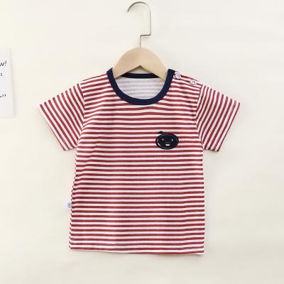 China 1.3m  Children'S Sports Shirts Animal Print Striped Short Sleeved For Boys for sale