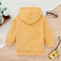 China Short Hair Solid Color Pullover Hoodies Yellow Warm Sweatshirts For Winter Odm for sale