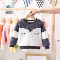 China Girls Lamb Cartoon Red And White Velvet Sweaters With Foxes On Them for sale