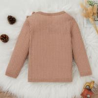 China Polyester Autumn Spring Children'S Clothing Bow Cardigan Wool Knitted Coat for sale