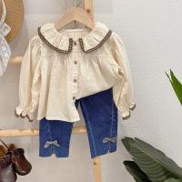 China 80cm Single Breasted Spring Children'S Clothing Polyester Long Sleeved Clothes for sale