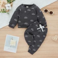 China New Spring And Autumn Children's Outfit Sets Boylong-Sleeved Trousers Two-Piece Set for sale