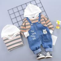 China 120cm 47.2in Childrens Denim Overalls  Two Piece Spring And Autumn Sets for sale