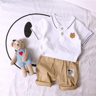 China 1.2M Polyester Holiday Children'S Outfit Sets Wear Lapel Collar for sale