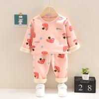 China 110cm Spandex Childrens Thermal Suit For Cold Weather Pajamas Thickened Winter Cloth for sale