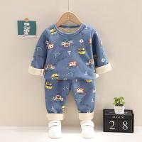 China 110cm Spandex Childrens Thermal Suit For Cold Weather Pajamas Thickened Winter Cloth for sale