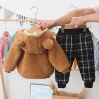 China 120cm 47.2in Winter Children'S Clothing Cartoon Teddy Bear Sweatsuit Hooded Velvet Suit for sale