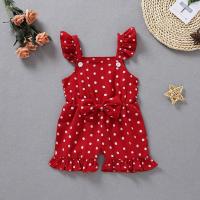 China 6Y Summer Children'S Clothing Casual Polka Dot Suit For Girls for sale