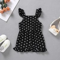 China 6Y Summer Children'S Clothing Casual Polka Dot Suit For Girls for sale