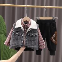 China Three-Piece Set Of Warmth And Thickening For Children And Boys In Autumn And Winter for sale