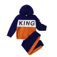 China Winter Children Black Long Sleeve Sweatshirt With Collar Letter Print for sale