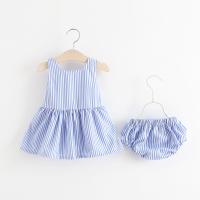 China 80cm Polyester Summer Children'S Clothing Pink Dress Suit For Baby for sale