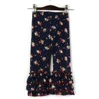China Summer Long Lace Children'S Casual Trousers Skin Friendly Floral Flare Pants Outfit for sale