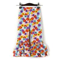 China Summer Long Lace Children'S Casual Trousers Skin Friendly Floral Flare Pants Outfit for sale