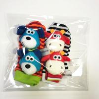 China Polyester Children'S Cotton Socks Wrist Chew Toy Soft Rattle Childrens Fluffy Christmas Socks for sale