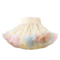 China French Style Polyester Fluffy Children'S Beauty Skirts Red Tutu Skirt Rainbow OEM for sale