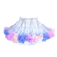 China French Style Polyester Fluffy Children'S Beauty Skirts Red Tutu Skirt Rainbow OEM for sale