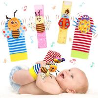 China Unisex Educational Rattle Socks Foot Finders & Wrist Rattles For Infants for sale