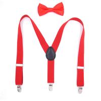 China Black Leisure Cotton Children'S Clothing Accessories Elastic Suspenders Y Back Bowtie for sale
