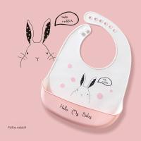 China Unisex Waterproof Infant Silicone Small Bibs For Newborns 2 Year 80cm for sale