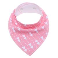China Unisex Baby Plain White Organic Cotton Bandana Bibs For Teething for sale