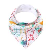 China 24 Months Organic Cotton Drool Bibs Unisex Newborn Bibs With Adjustable Snaps for sale