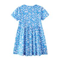 China New spring children's clothing short-sleeve printed cotton dress for girls for sale