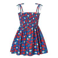 China Printing Kids Beach Dress Summer Children'S Clothing Sleeveless for sale