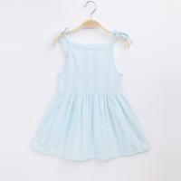 China New baby girls summer children's clothing sleeveless dress linen cotton newborn children spaghetti strap dress for sale
