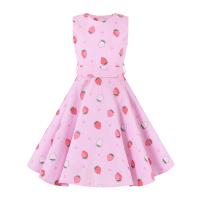 China Polka Dot Flower Show Skirt Retro Summer Children'S Clothing Kid Girls Dresses for sale