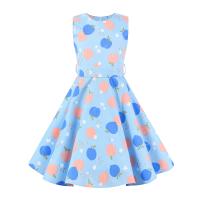China Polka Dot Flower Show Skirt Retro Summer Children'S Clothing Kid Girls Dresses for sale
