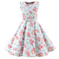 China Polka Dot Flower Show Skirt Retro Summer Children'S Clothing Kid Girls Dresses for sale