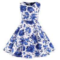 China Polka Dot Flower Show Skirt Retro Summer Children'S Clothing Kid Girls Dresses for sale