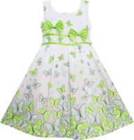 China Kid Girls Dress Rose Flower Double Bow Tie Party Sundress Summer Children'S Clothing for sale
