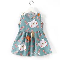 China Summer Children Princess Cotton Silk Dress Thin Nightdress Off Shoulder for sale