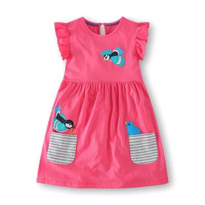 China Sleeveless Ruffle Summer Children'S Clothing Cute Print Girl Boutique Dresses for sale