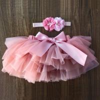 China Polyester Infant Girls' Tulle Tutu Skirt Bloomers For Kids Baby Clothing for sale