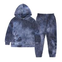 China Jogging Spring Children'S Clothing Tie Dye Two Piece Jogger Set for sale
