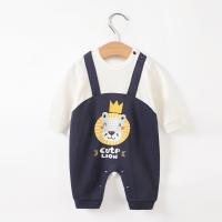 China Children'S Short Sleeve Overall For Newborn Cartoon Strap Overalls Spring Autumn for sale