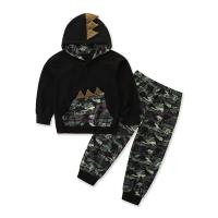 China Spring Autumn Boys Casual Spring Children'S Clothing Dinosaur Printed Suit Hoodie for sale