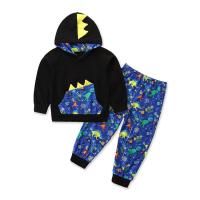 China Spring Autumn Boys Casual Spring Children'S Clothing Dinosaur Printed Suit Hoodie for sale