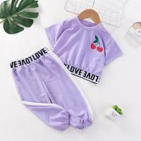 China Summer Short Sleeved Suit Spring Children'S Clothing Girls Casual Suit for sale