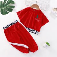 China Summer Short Sleeved Suit Spring Children'S Clothing Girls Casual Suit for sale
