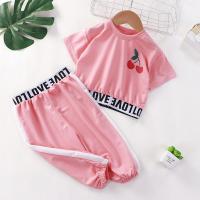 China Summer Short Sleeved Suit Spring Children'S Clothing Girls Casual Suit for sale