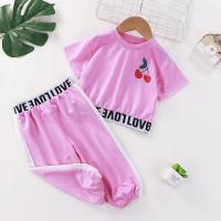 China Summer Short Sleeved Suit Spring Children'S Clothing Girls Casual Suit for sale