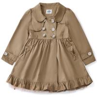 China 110cm Baby Girl Coat Cloak Children's Mid Length Fashion Windbreaker Coat for sale