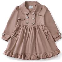 China 110cm Baby Girl Coat Cloak Children's Mid Length Fashion Windbreaker Coat for sale
